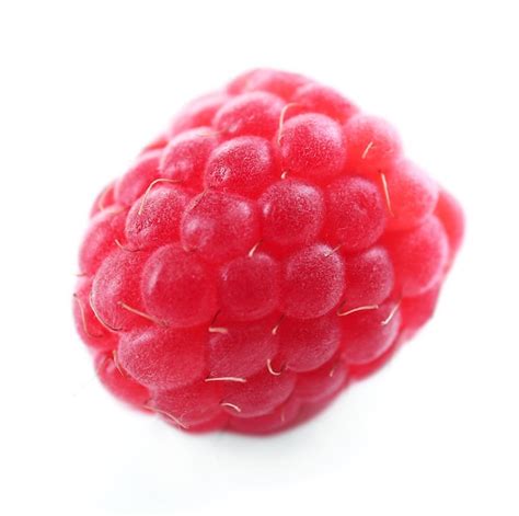 Premium Photo Ripe Sweet Raspberry Isolated On White