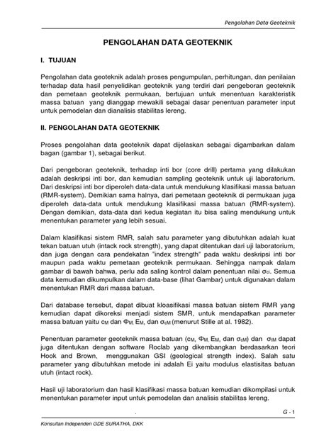 Modul G Pengolahan Data Geoteknik Pdf