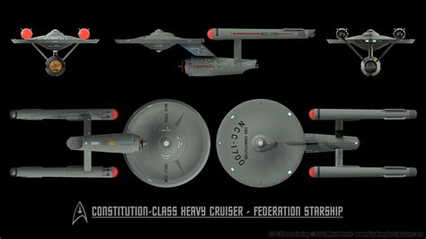 Constitution Class Heavy Cruiser Schematics 02 By Ravendeviant On Deviantart