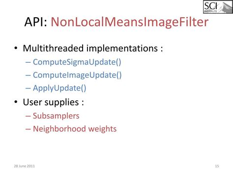 ppt fast non local means nlm uinta denoising powerpoint