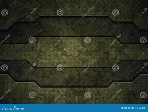 Dark Green Technology Abstract Background With Ancient Grunge Texture