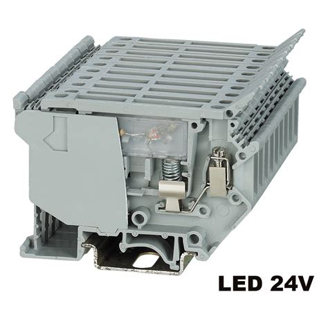 Uk5 Hesiled 24v Led Fuse Terminal Block Led Terminal Block And Fuse Holder Terminal Block