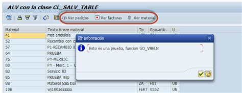 código de retorno clase cl salv table toolbar pulsadores y funciones