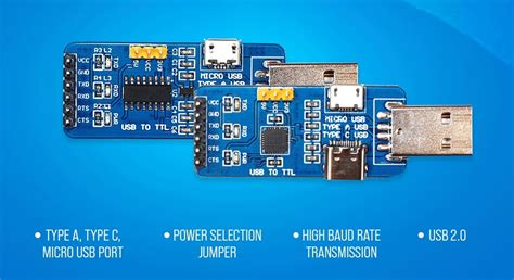 USB To TTL CP2102 USB To Serial UART With USB Type C Micro USB Plug Techno Hub