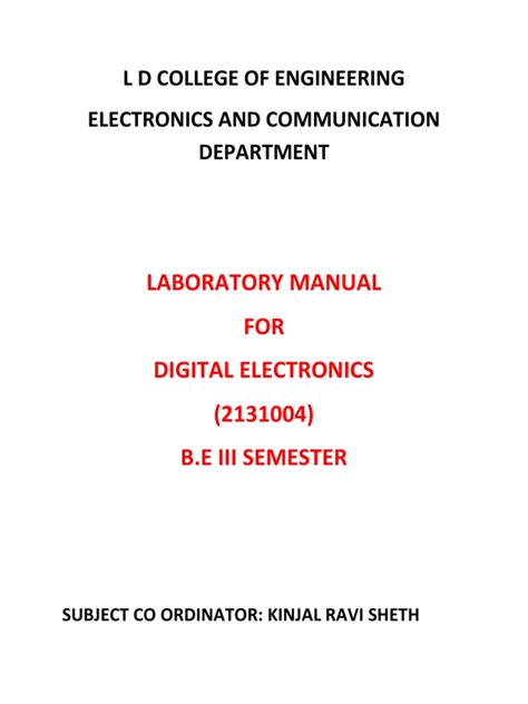 dld lab manual pdf logic gate electronic circuits