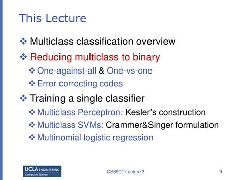 lecture 3 multi class classification ppt download