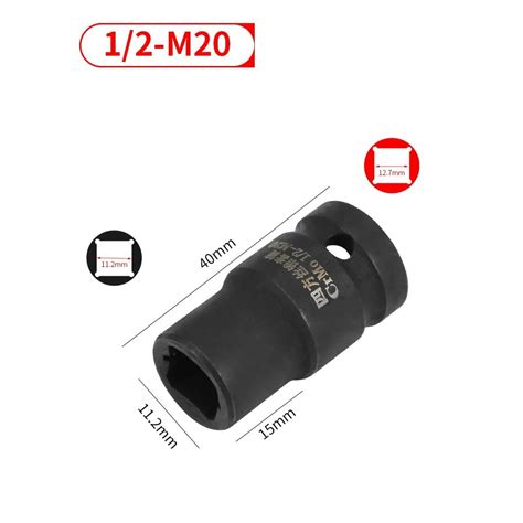 Square Tap Socket For 12 Inch Driver Fits M6 M24 For Electric Wrench