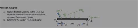 solved question 2 30 ﻿pts a ﻿replace the loading acting