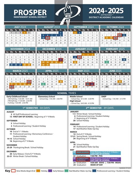 Prosper Isd 2024 2025 Calendar Printable Calendar Printable