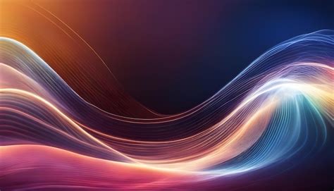 Premium Photo Electric Essence Crafting Waves Through Abstract