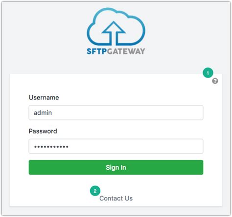 Admin Web Interface Overview · Sftp Gateway Support