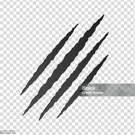 눈물 괴물 발톱 스크래치 마크입니다 벡터 일러스트입니다 가장자리에 대한 스톡 벡터 아트 및 기타 이미지 가장자리 갈고리 발톱 건강관리와 의술 Istock