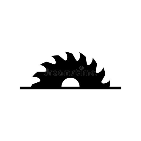 A Circular Saw Blade Sawblade With Empty White Circle Inside Vector