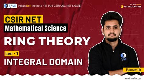 crack csir net with ring theory in integral domain mastery examples