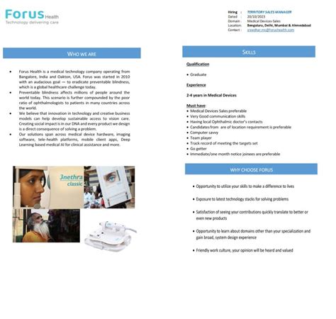 Territory Manager Sales Location Mumbai Delhi Bangalore Nagpur