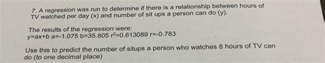 solved 7 a regression was run to determine if there is a