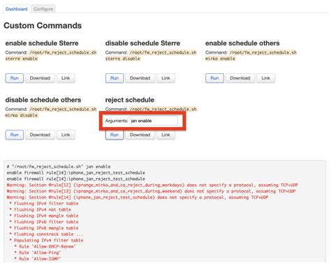 How To Pass Arguments In Custom Command Link Url Installing And Using Openwrt Openwrt Forum