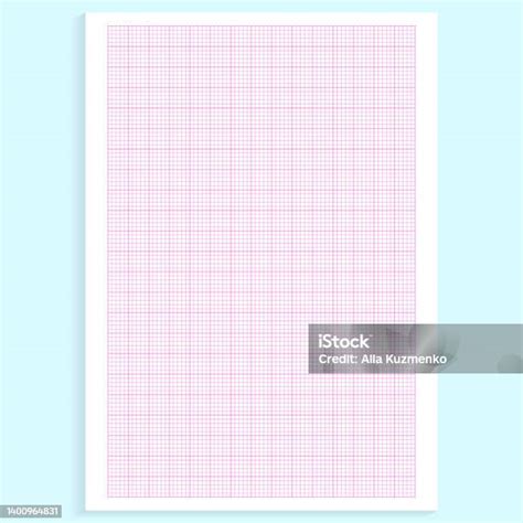 그리드 용지입니다 A4 형식으로 사실적인 빈 줄 지어 종이 시트 색상 그래프가 있는 제곱된 배경입니다 학교 벽지 질감 노트북기하학적 패턴 투명 한 배경에 줄 지어 빈