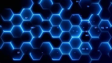Futuristic Hexagonal Grid Wall Art