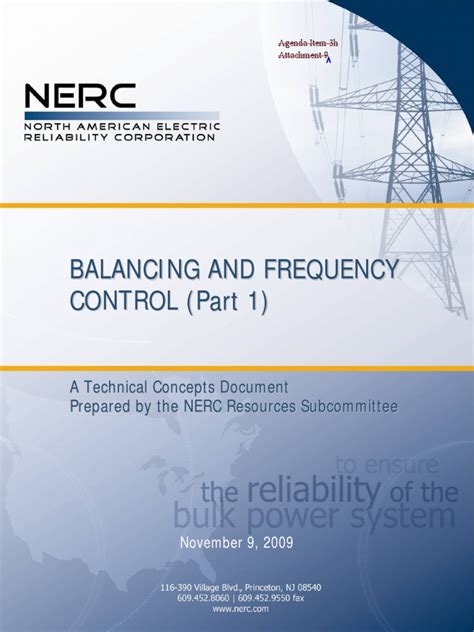 Nerc Balancing And Frequency Control Pdf Electricity Electrical Engineering