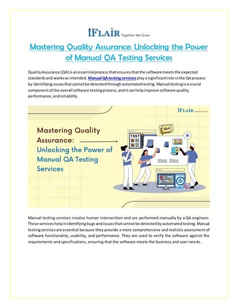 Ppt Mastering Quality Assurance Unlocking The Power Of Manual Qa