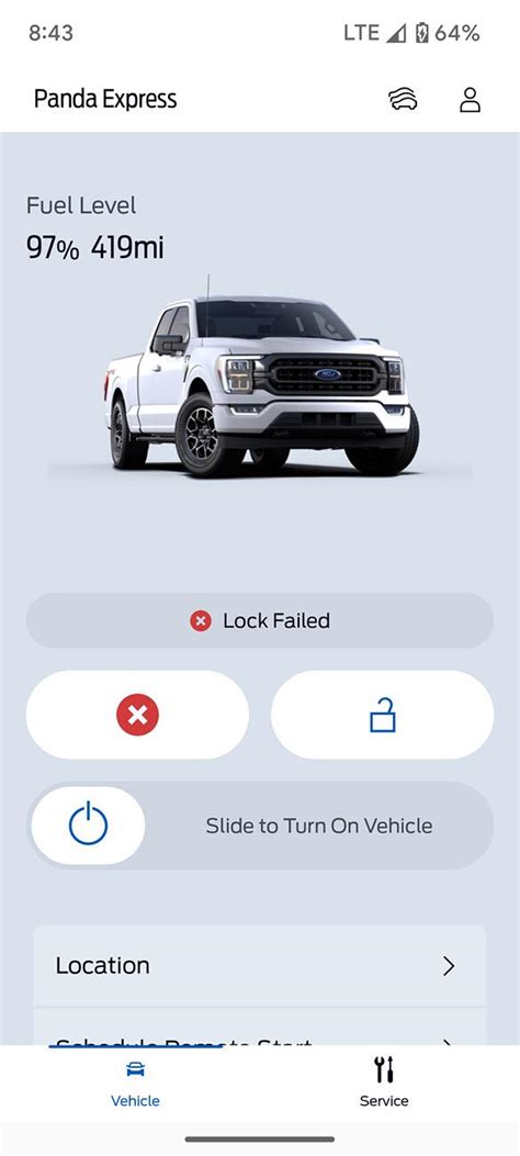 Vehicle Lockunlockstart Functions Not Working In Fordpass Now F150gen14 2021 Ford F 150