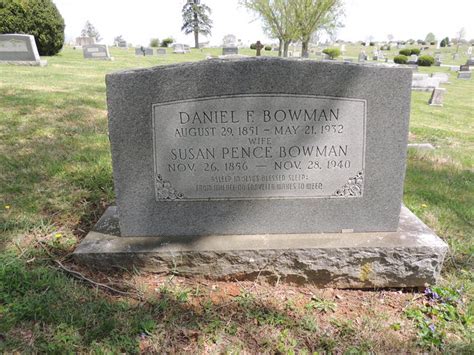 Rev Daniel Frederick Bowman 1851 1932 Find A Grave Memorial