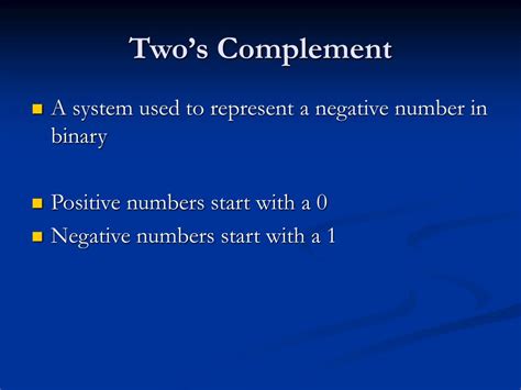 PPT Twos Complement PowerPoint Presentation Free Download ID 7013491