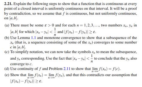 Solved Explain The Following Steps To Show That A Chegg