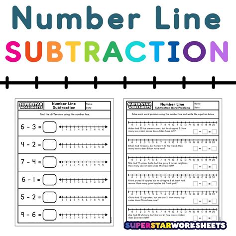 Number Line Subtraction Superstar Worksheets Worksheets Library