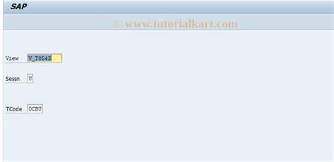 OCBU SAP Tcode C RF KONS Table T854S OCBU SAP Tcode C RF KONS Table T854S