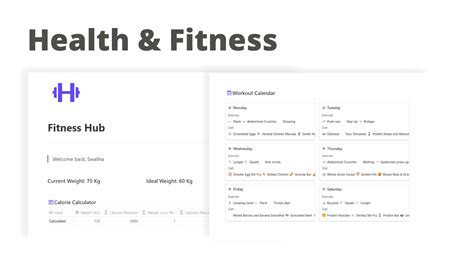 Best Notion Workout Templates To Make Training Easier Notionzen