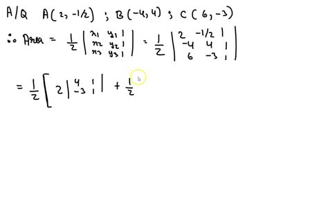 solved testing for collinear points use z determinant to determine