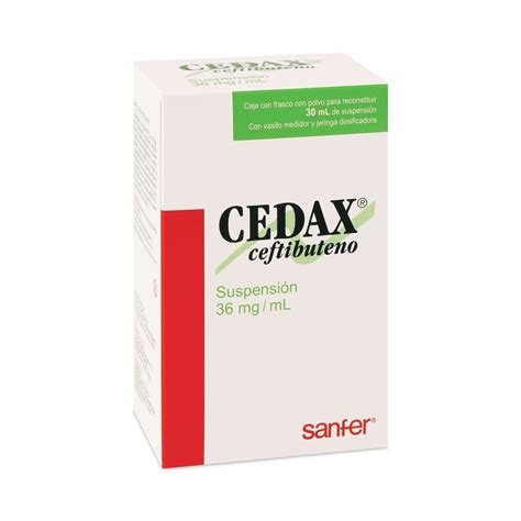 Cedax 36 Mg Ml Suspension Frasco Polvo 30 Ml Farmacia Herrera