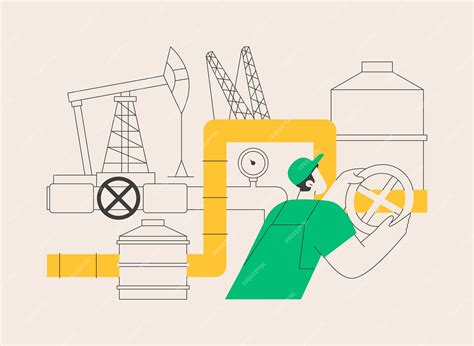 Premium Vector Pipeline Transport Abstract Concept Vector Illustration