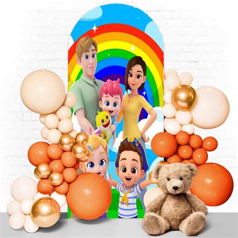 Customize Bebefinn Photo Background Cover Girls Birthday Arch Chiara T