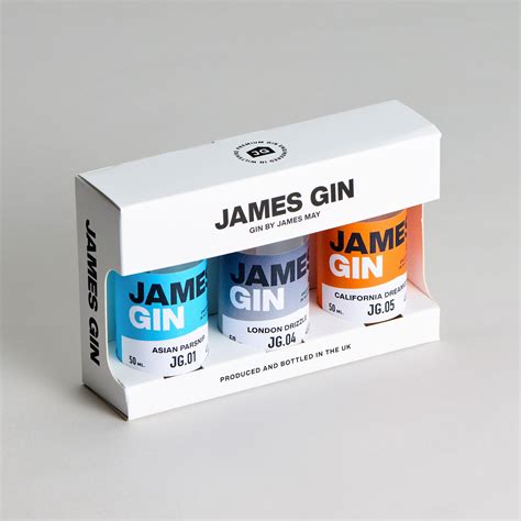 The New James Gin Miniature Bottles Of Gin T Set