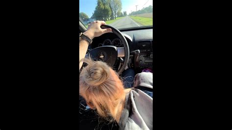 Hot Blonde Gives Bf The Best Head Bobbing Road Head Xhamster