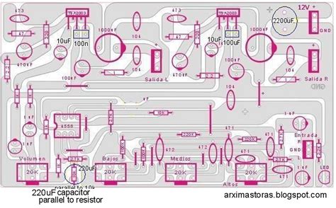 TDA2003 Stereo Amplifier With Tone Control 20 Watts 10 10 Amateur Built
