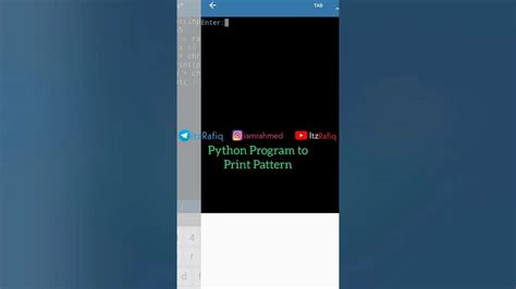 Python Program To Generate Pattern Pythonprogram Coding Program Nep