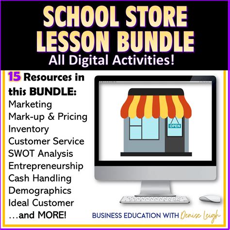 School Store Class Lessons Bundle 15 Digital Activities W Lesson