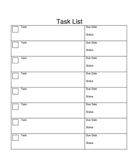 Printable Work To Do List Template Printable Templates