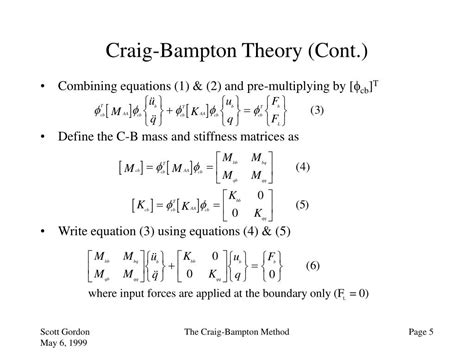 Ppt The Craig Bampton Method Powerpoint Presentation Free Download Id1278577