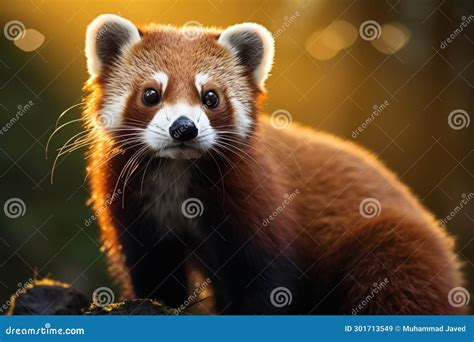 In The Wild A Detailed Weasel Portrait In The Heart Of The Forest Stock Illustration