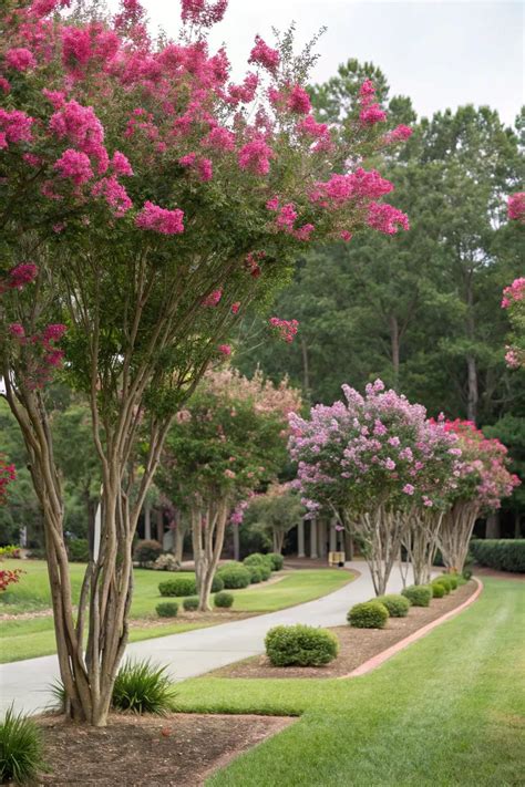 14 Inspiring Front Yard Landscaping With Crepe Myrtles