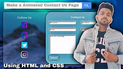 Create Contact Us Page Using Html And Css 🔥 Virtual Code Youtube
