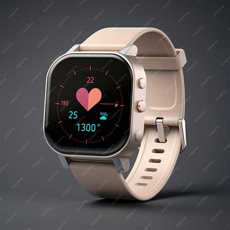 Premium Photo Close Up Of A Smart Watch Health Tracker With The Heart