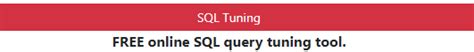 Sql Tuning Button Sql Tuning