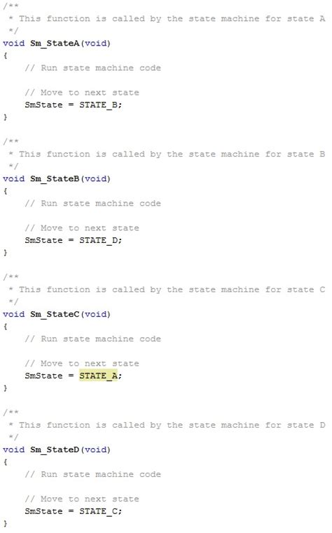 state machines with function pointers beningo embedded group