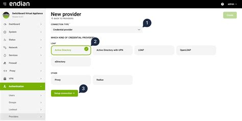 How To Setup Credential Provider Authentication On A Switchboard Endian
